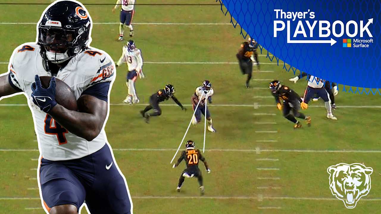 D'Andre Swift's explosive runs vs. Commanders | Thayer's Playbook