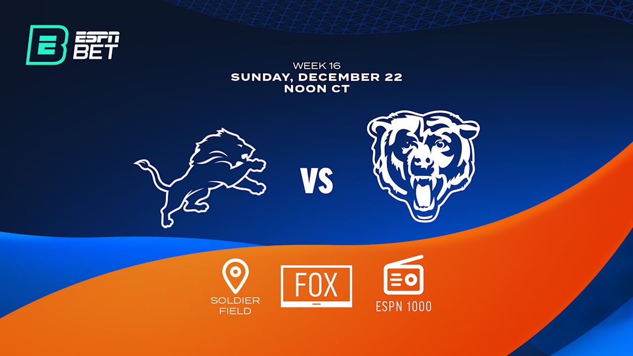 Chicago Bears vs. Detroit Lions 2024 Week 16 | How to watch on TV ...