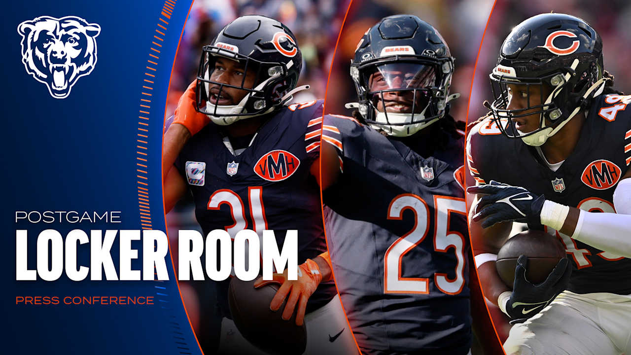 Bears postgame locker room | 2025 Week 7