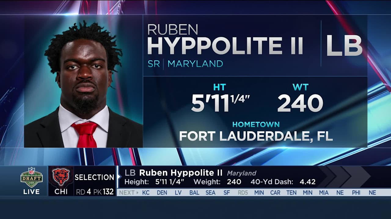 WATCH: Bears select Ruben Hyppolite II with 132nd pick in 2025 NFL Draft