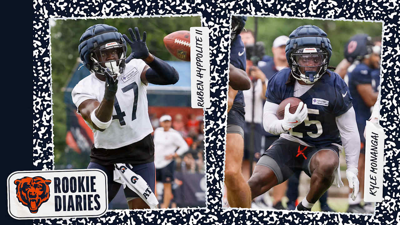 Bears rookie diaries with Ruben Hyppolite II, Kyle Monangai | Week 2