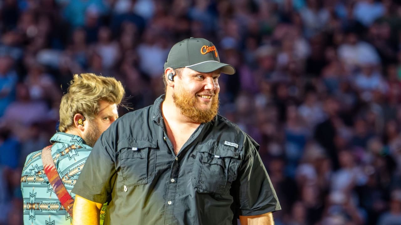 Country Star Luke Combs Rocks Cincy Hat at Paycor Stadium Concerts