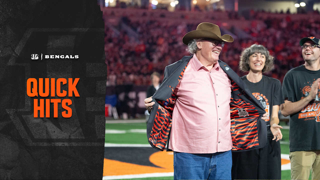 Newest Hall-of-Famer Salutes Bengals ROH Members Willie Anderson And ...