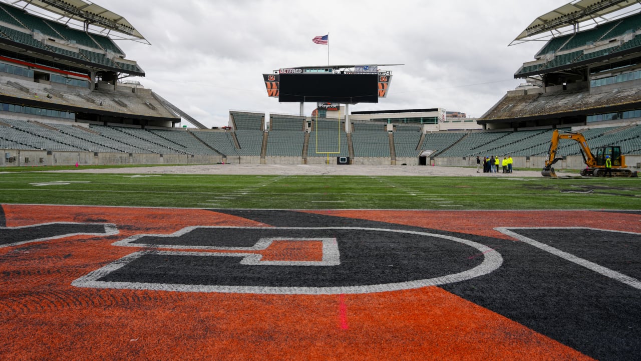Paycor Stadium Turf Field Update Photos