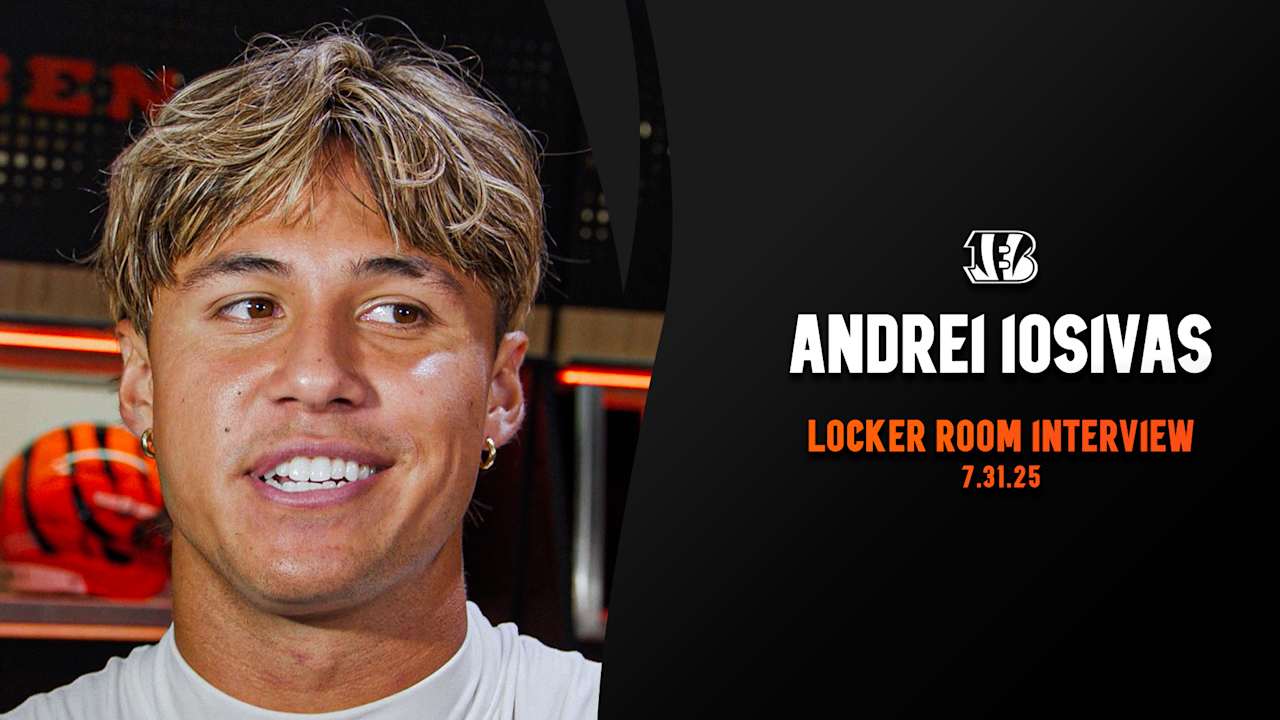 Andrei Iosivas Training Camp July 31 | LOCKER ROOM INTERVIEW