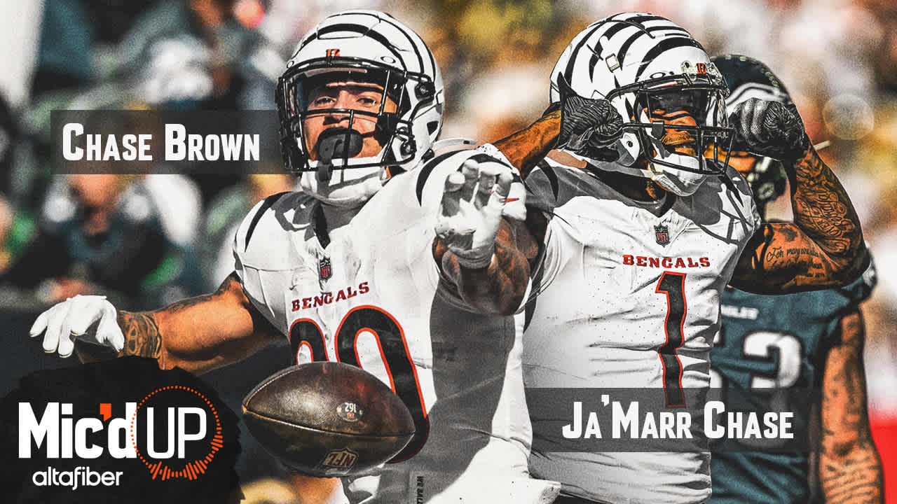 Ja'Marr Chase And Chase Brown Mic'd Up For White Bengal Against Eagles 2024 Week 8 | SOUNDS OF ...