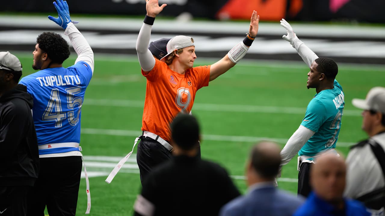 Joe Burrow tosses touchdown to Garrett Bolles | 2026 PRO BOWL GAMES