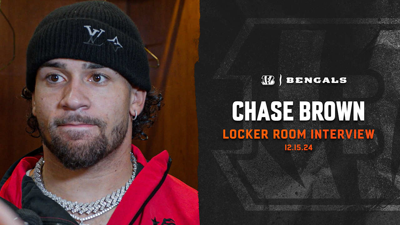 Chase Brown: "We're Going To Focus On This One Game At a Time" | LOCKER ROOM INTERVIEW