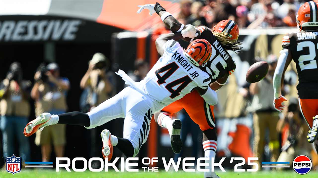 Demetrius Knight Jr. Nominated for Pepsi Zero Sugar Rookie of the Week for Week 1