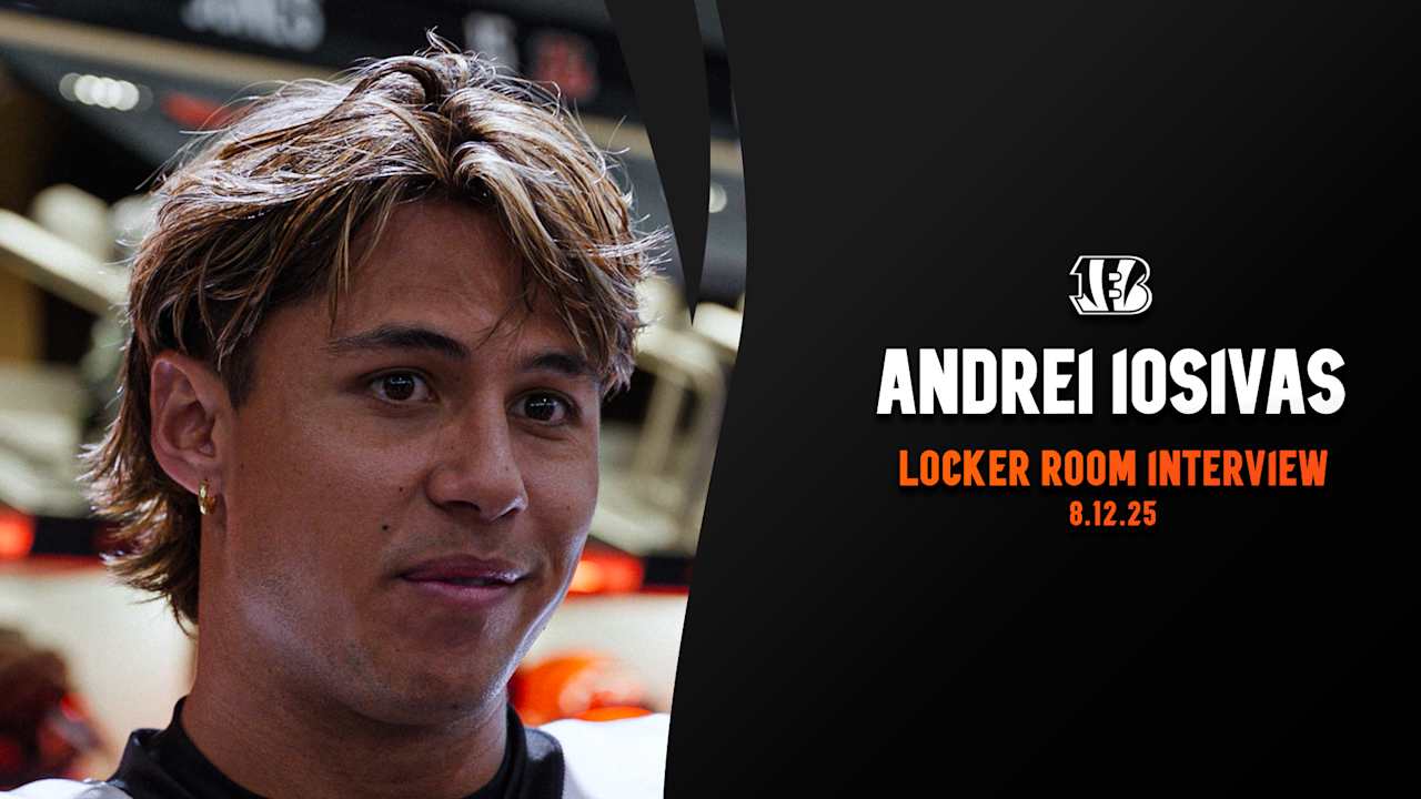 Andrei Iosivas Training Camp August 12 | LOCKER ROOM INTERVIEW