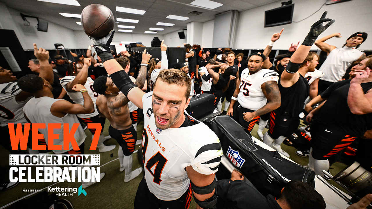 Bengals at Browns Week 7 Game Balls | LOCKER ROOM CELEBRATION