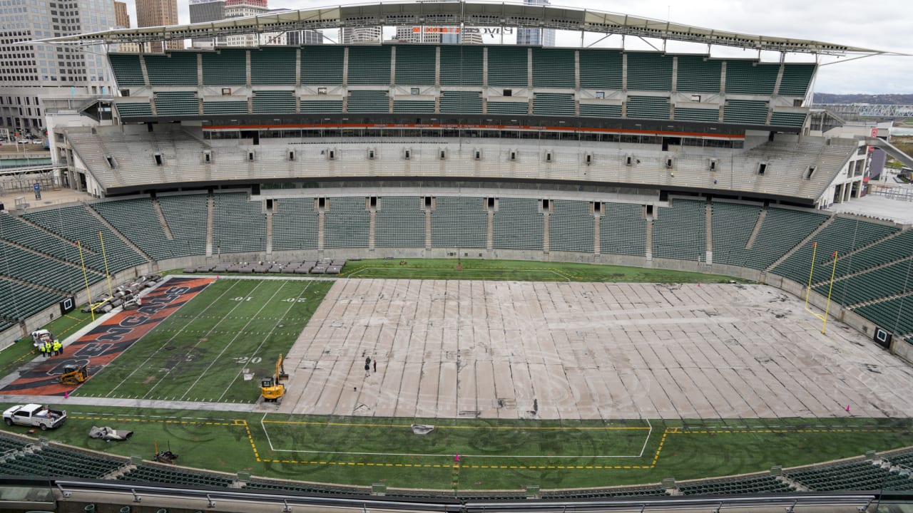 Paycor Stadium Turf Upgrade Construction Begins