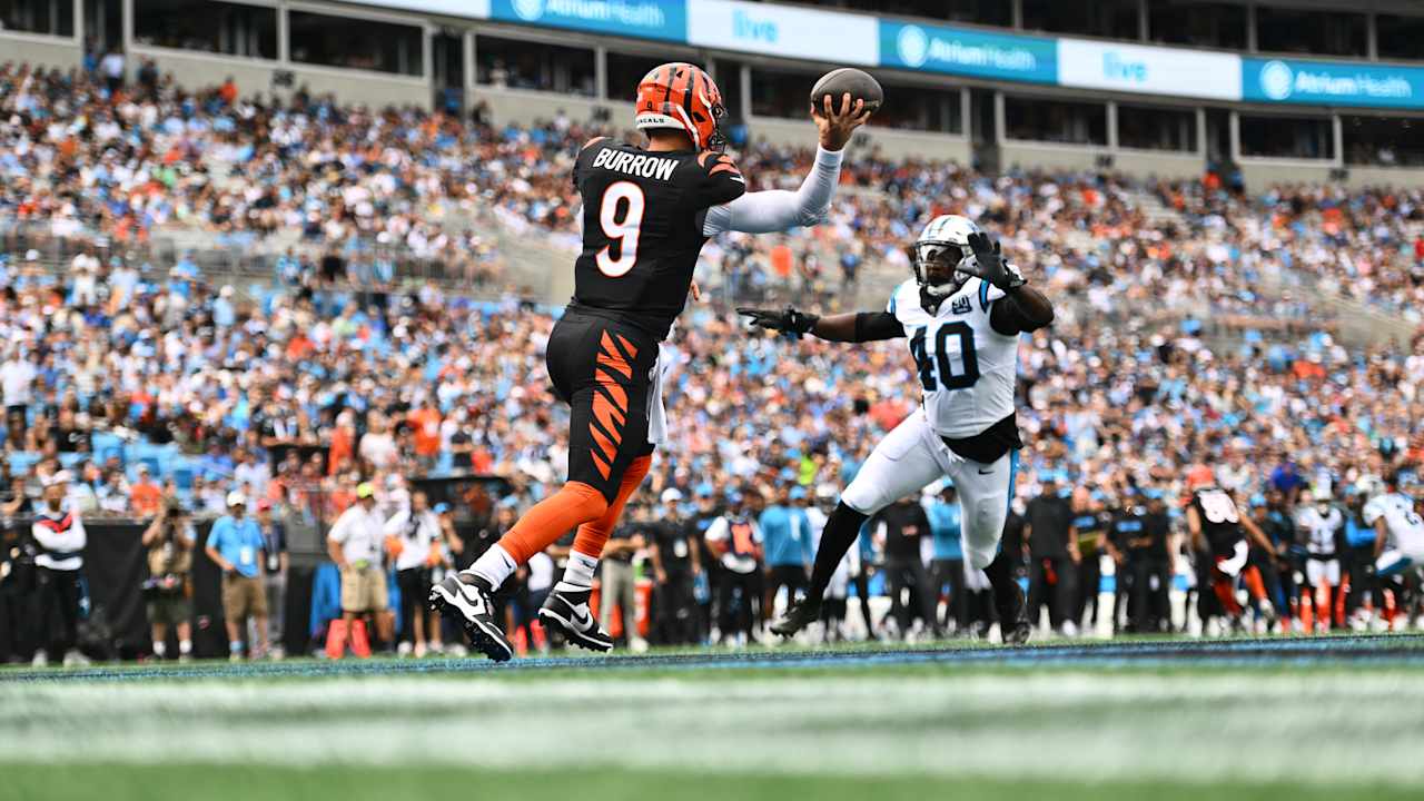 Joe Burrow best plays from 2-TD game vs. Panthers Week 4 | 2024 HIGHLIGHTS