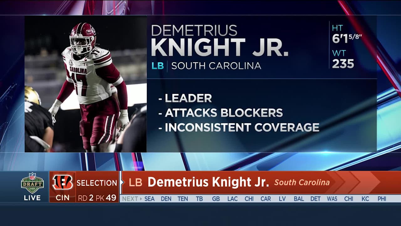 Bengals Legend Tim Krumrie announces Selection of LB Demetrius Knight ...