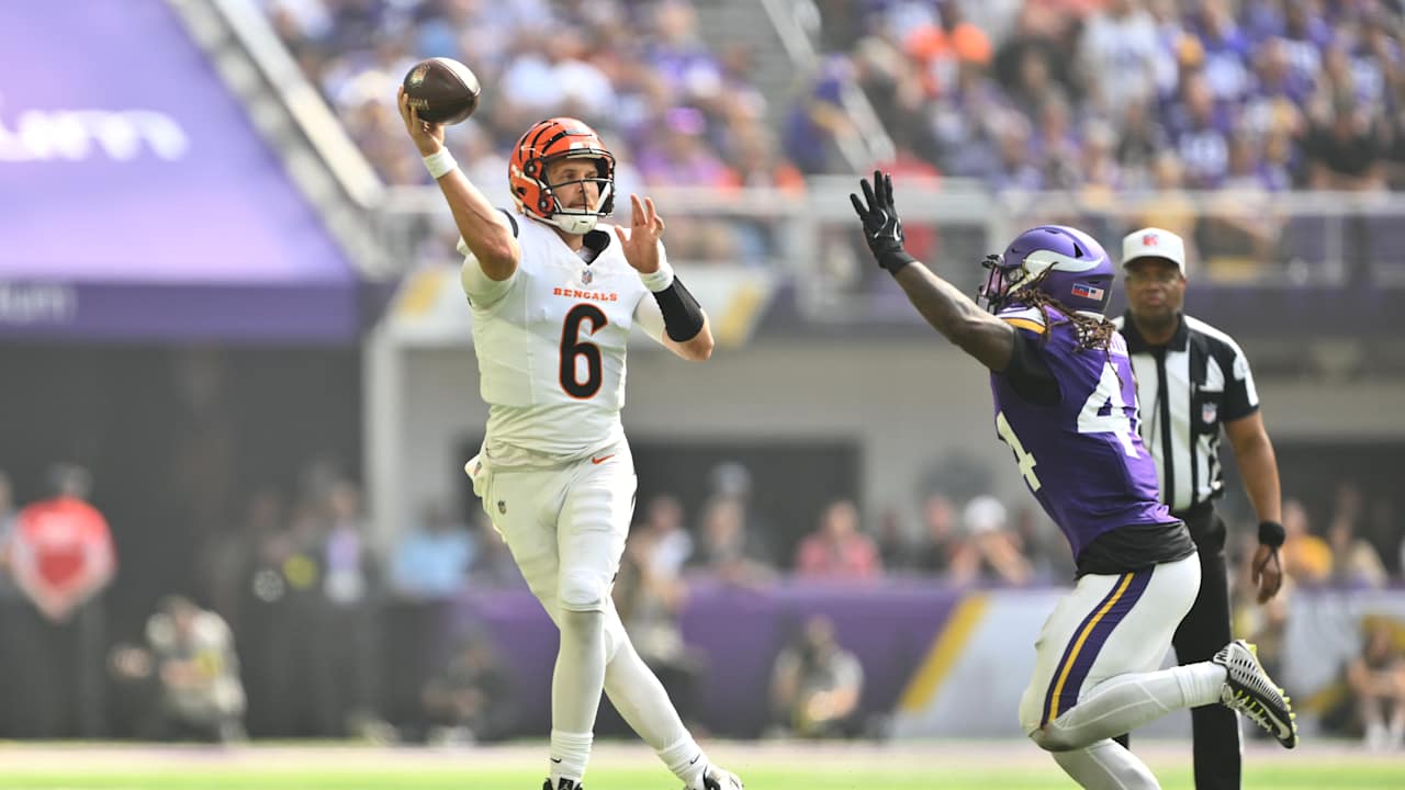 Jake Browning with a 4-yard touchdown pass to Drew Sample vs. Minnesota ...