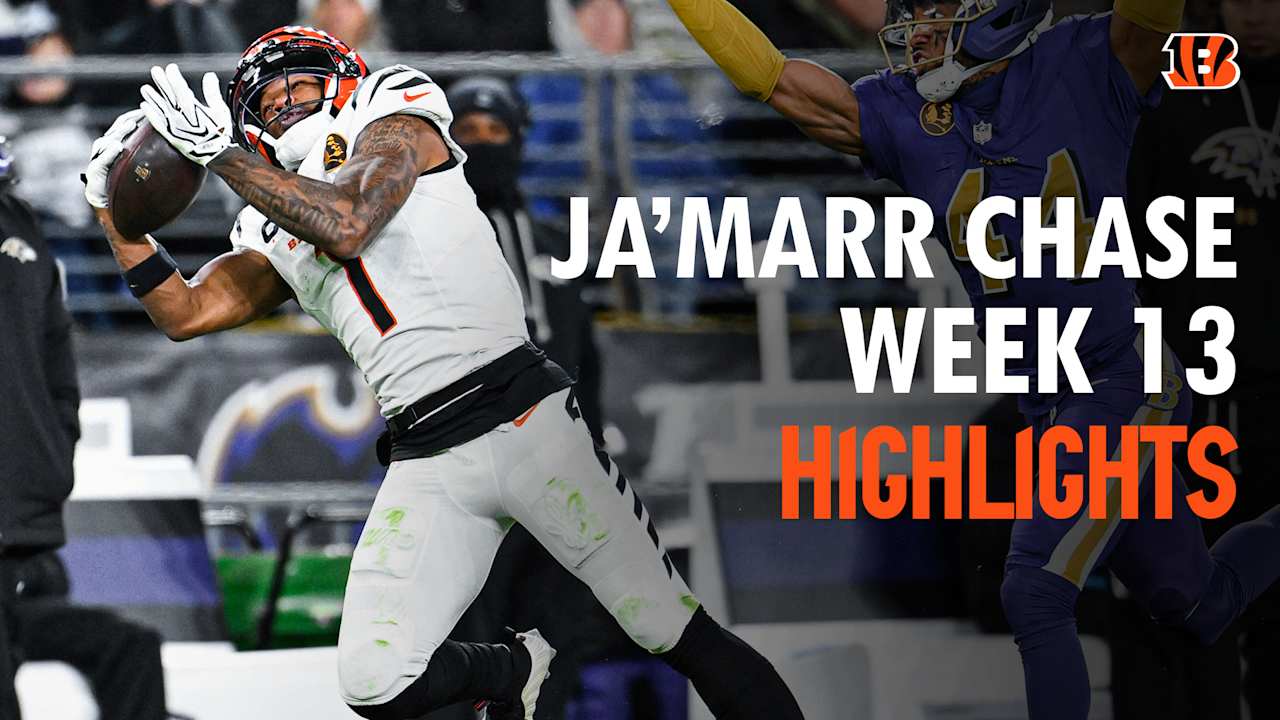 Ja'Marr Chase's best plays from 110-yard game vs. Ravens Week 13 | 2025 HIGHLIGHTS