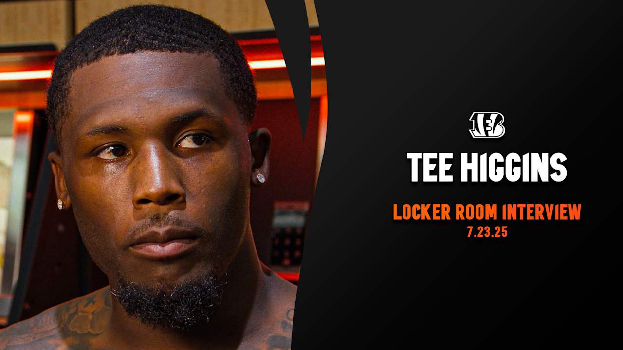 Tee Higgins Speaks to Media after Day 1 of Training Camp | LOCKER ROOM ...