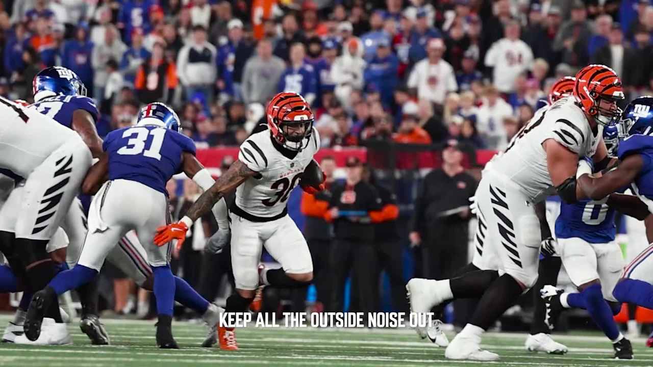 Bengals Sunday Night Football Victory over Giants | LOCKER ROOM SOUND