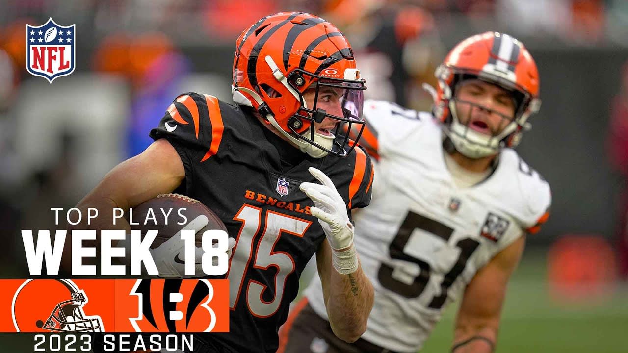 Bengals' top plays vs. Browns Week 18