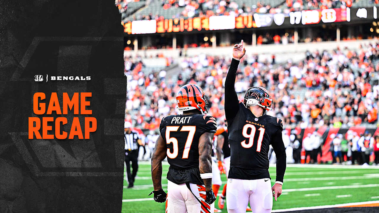 Raiders at Bengals Postgame Recap | Stats, Notes and Quotes
