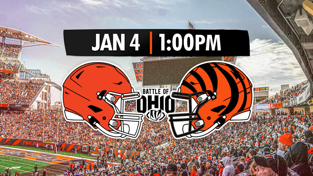Browns Bengals Week 18 Game Time Announced