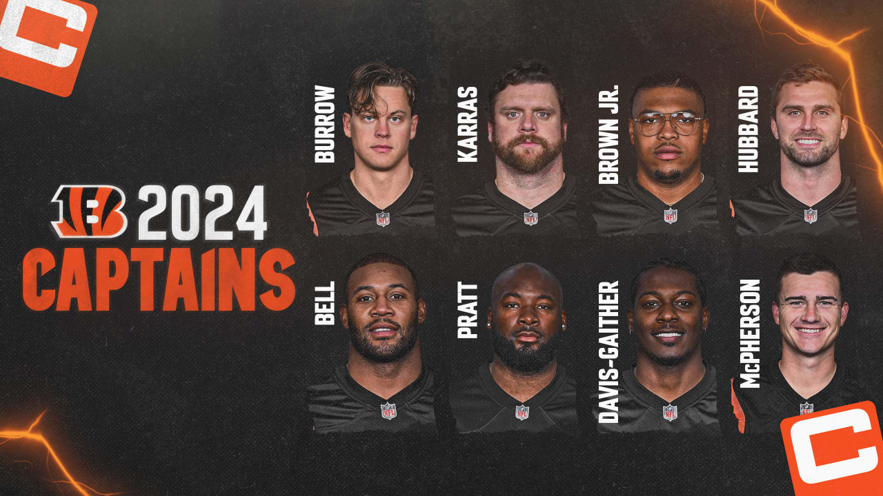 Bengals Announce 2024 Team Captains