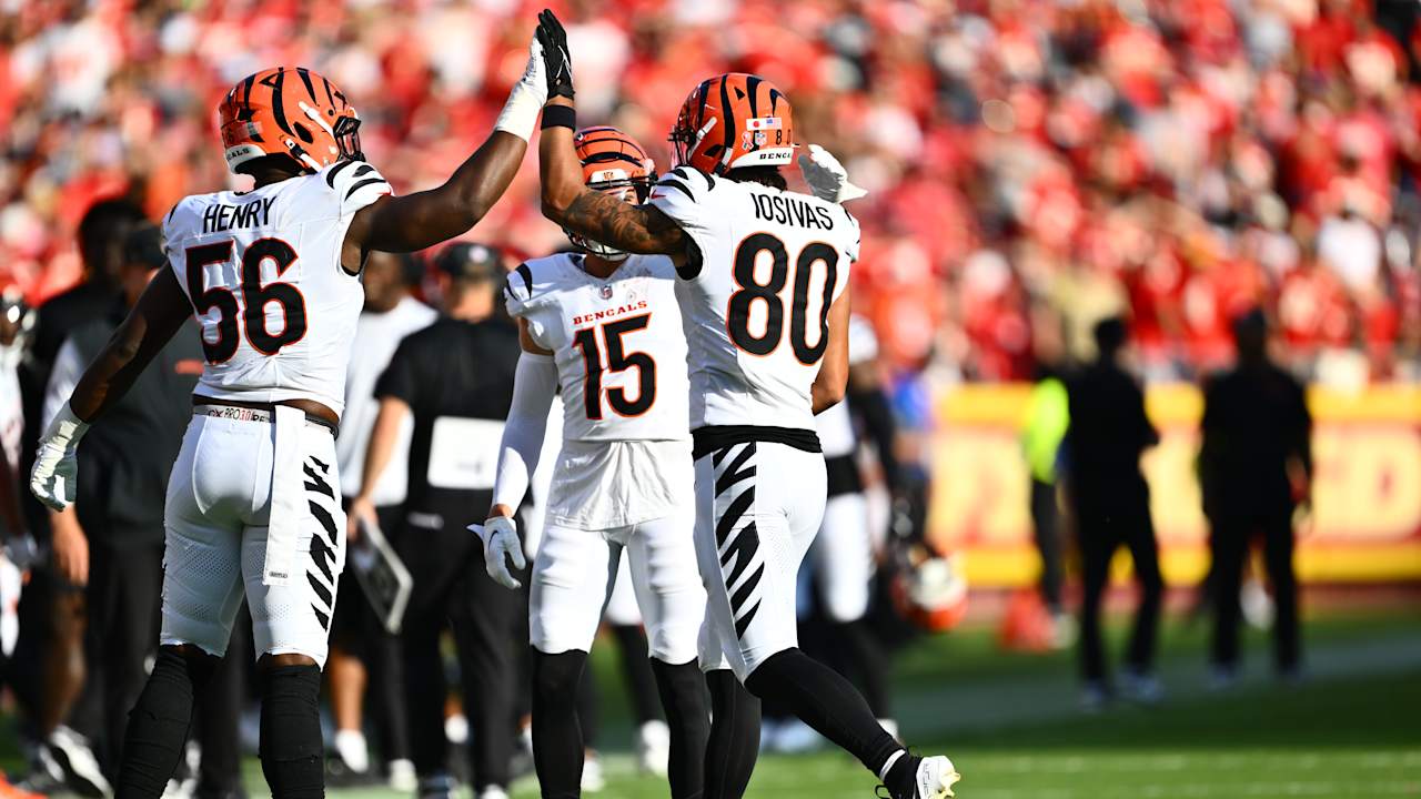 Fourth-down TD! Burrow dots Iosivas for critical score after WR breaks ...