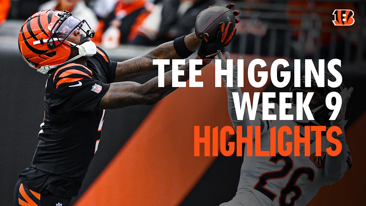 Tee Higgins' best plays from 121-yard, 2-TD game vs. Bears Week 9 ...