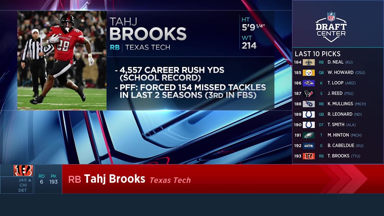 Bengals Select Tahj Brooks With No. 193 Pick In 2025 Draft | NFL DRAFT VIDEO