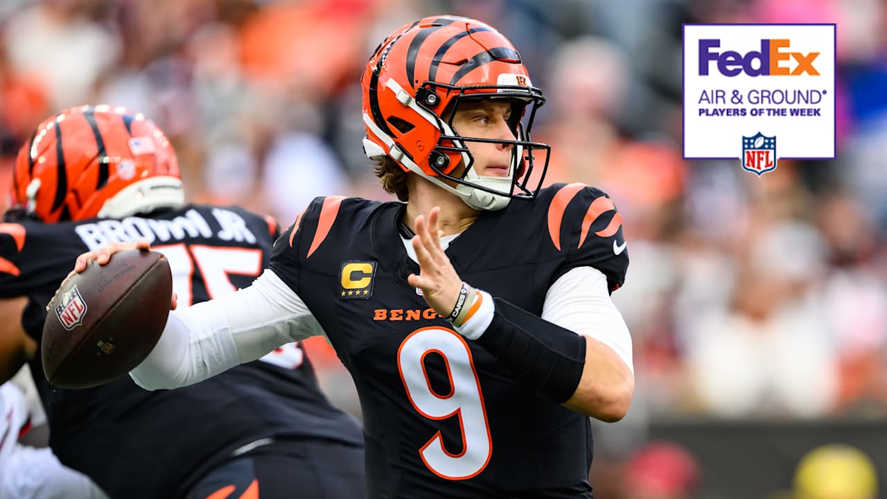 Joe Burrow Nominated for FedEx Air & Ground Players of Week 17
