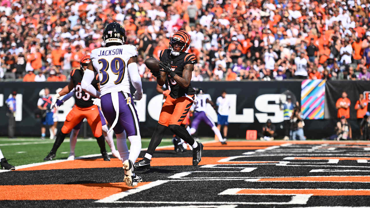 Another Burrow-to-Higgins TD! Duo's second score of day boosts Bengals ...