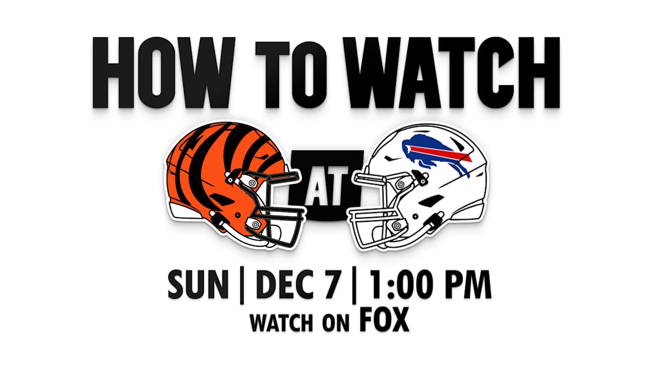 How to Watch Bengals Bills Week 14 2025