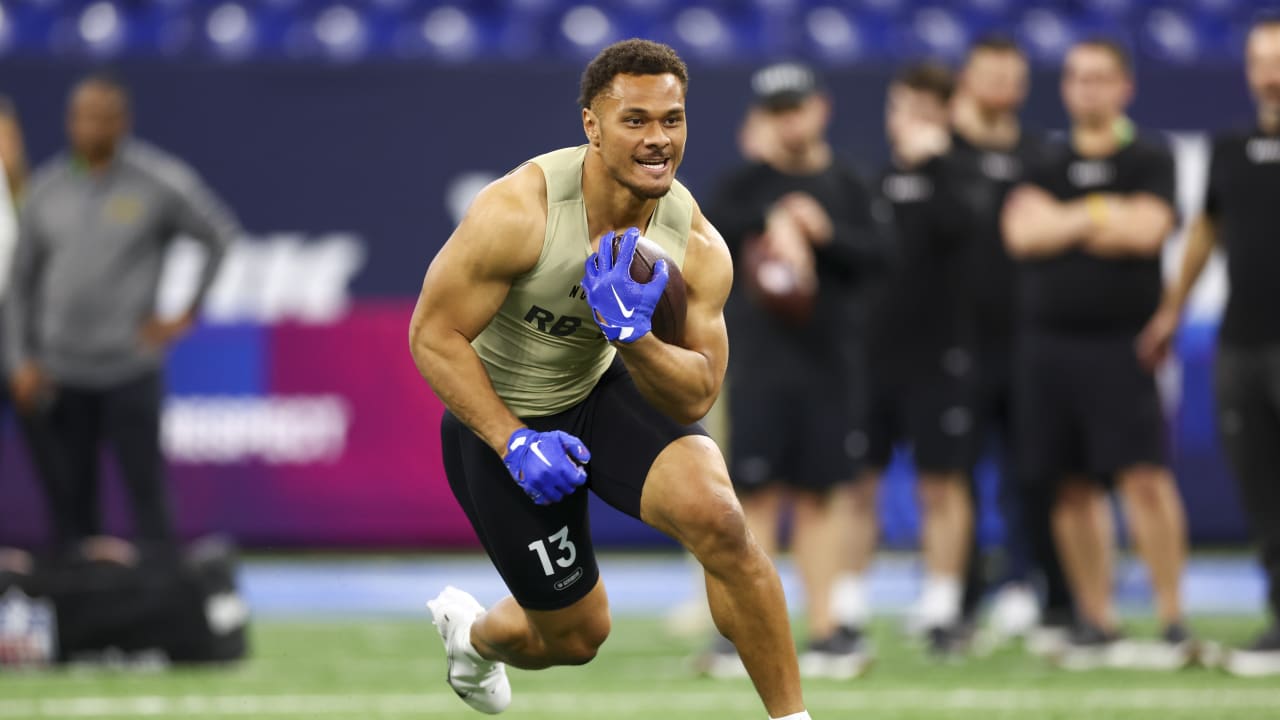 Photos: Best of WR/RB at the 2024 NFL Combine