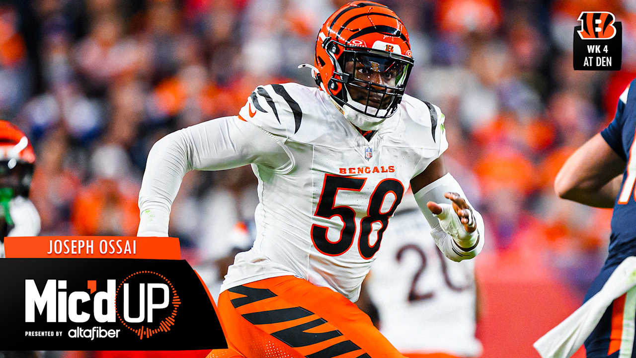 Joseph Ossai Mic'd Up for Monday Night Football against Broncos ...