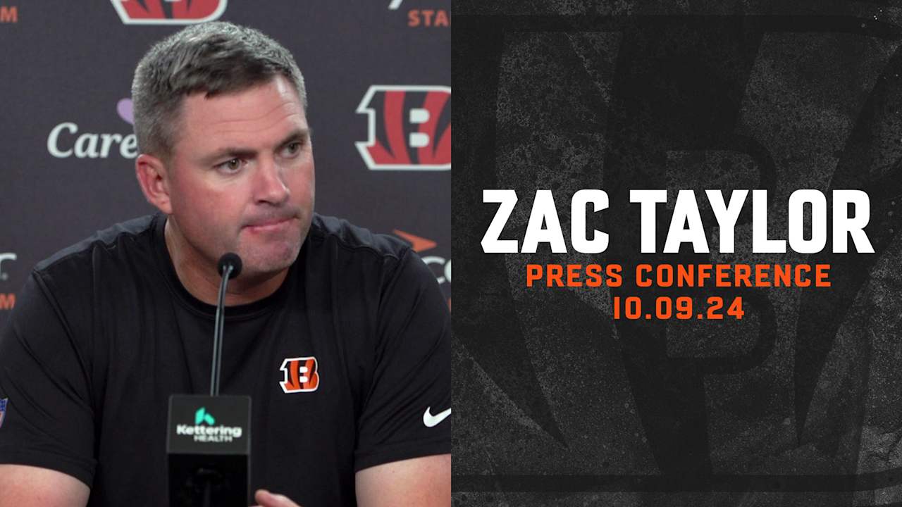 Zac Taylor Press Conference: "I Have Confidence In Our Team"