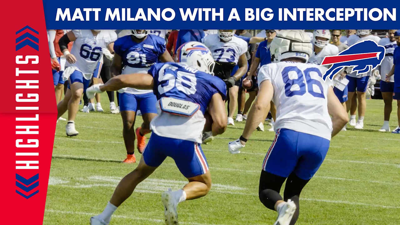 Matt Milano with a BIG Interception