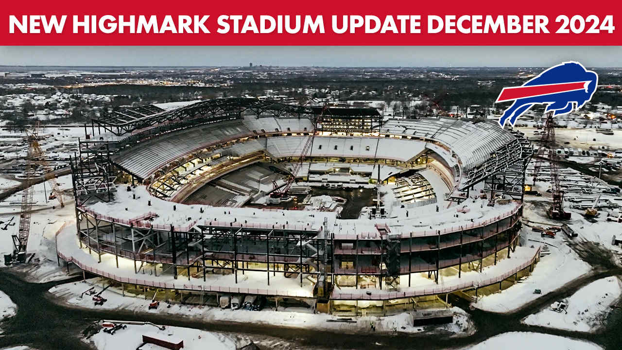 New Highmark Stadium Drone December 2024 Construction Update | Buffalo ...