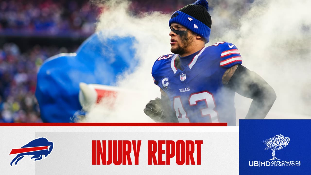 Buffalo Bills injury report at Patriots | Week 18