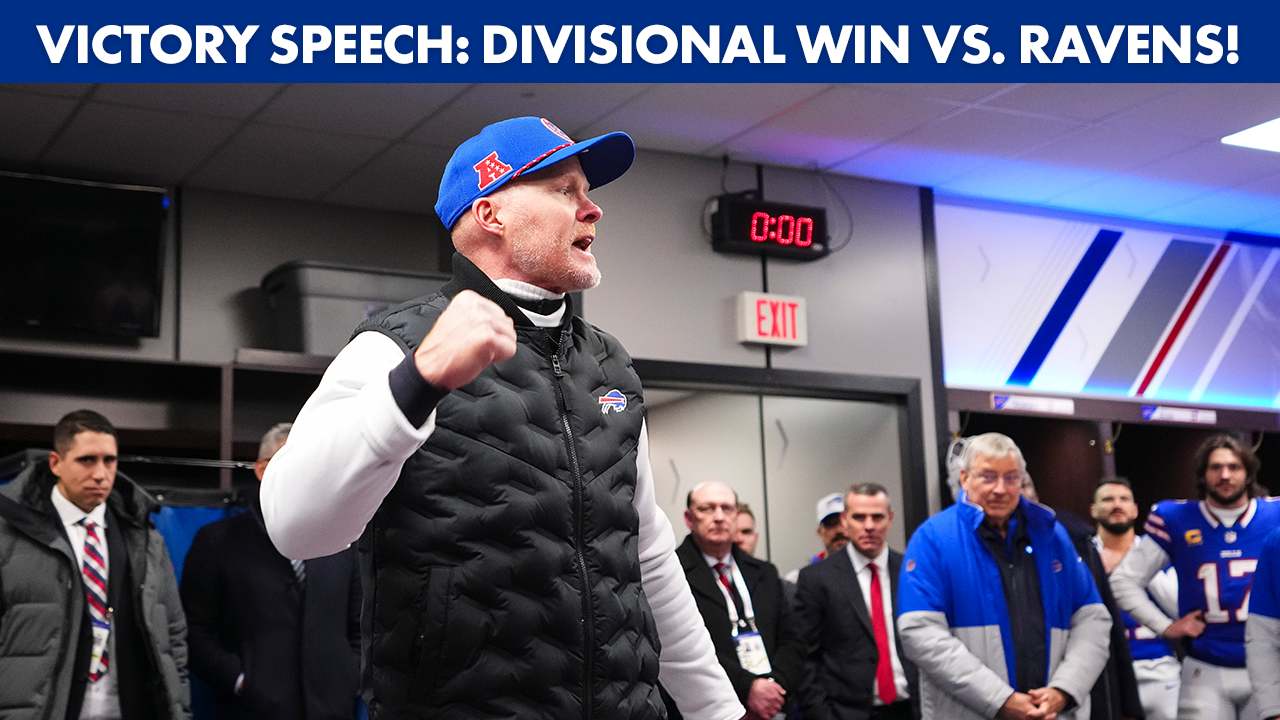 Sean McDermott's Victory Speech After Divisional Win vs. The Ravens!