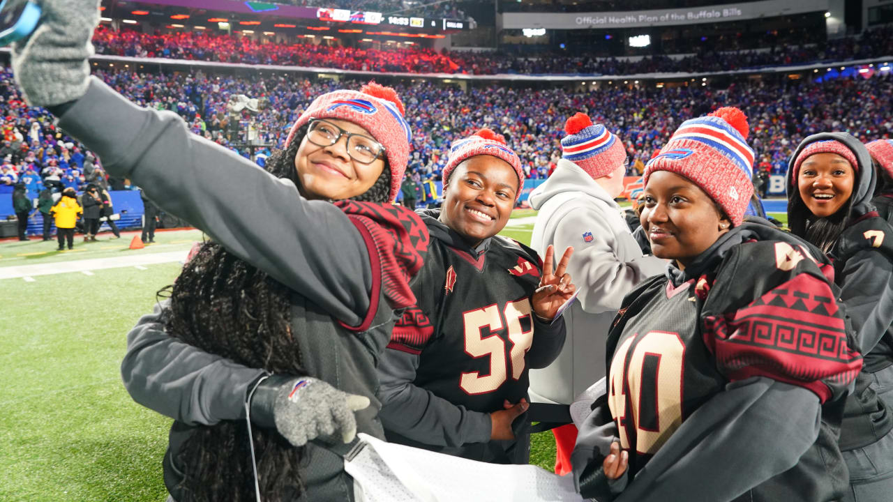 Photos | High School Girls Flag Football at Buffalo Bills Home Playoff Game