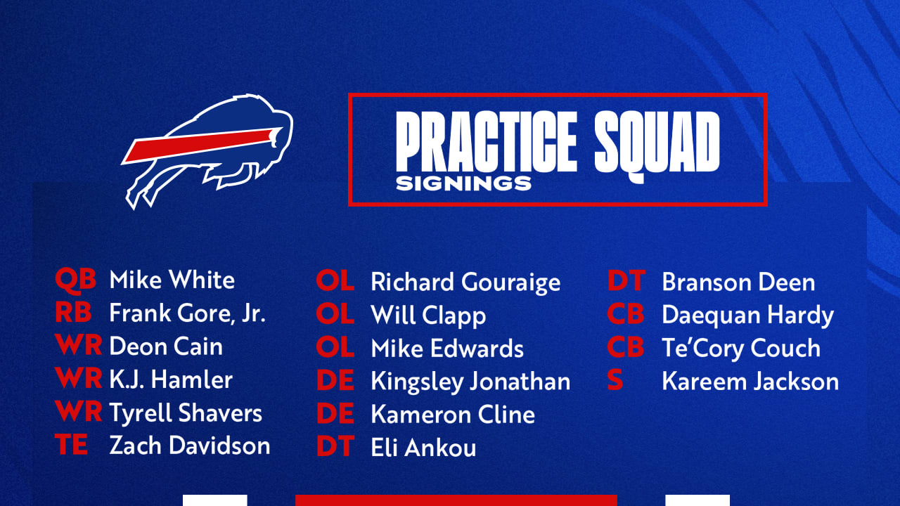 Bills sign 16 players to 2024 practice squad