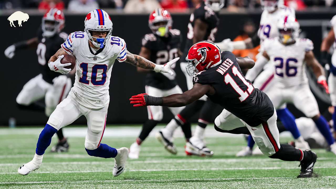 Khalil Shakir shimmies and shakes for extra yardage and a first down ...