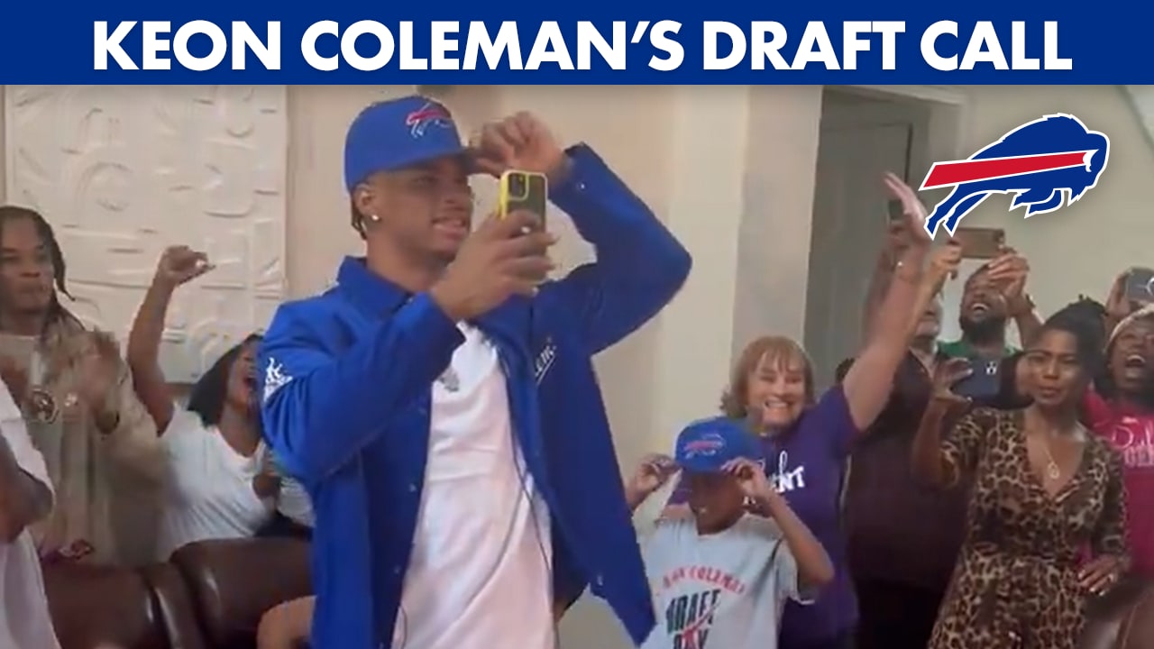 WR Keon Coleman Gets The Call From Buffalo Bills GM Brandon Beane ...