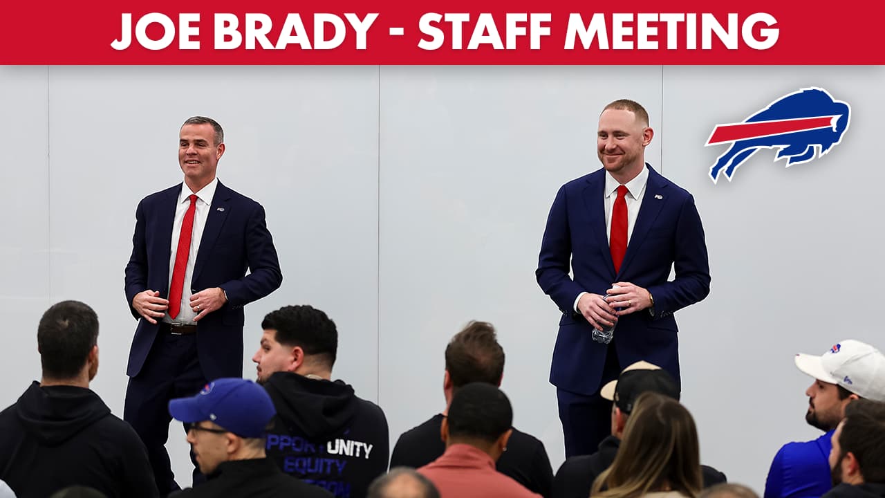 Head Coach Joe Brady Addresses The Buffalo Bills Front Office!
