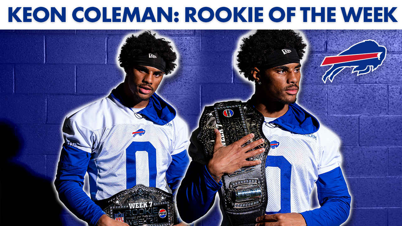 Keon Coleman Wins Pepsi Zero Sugar Rookie Of The Week (Week 7)