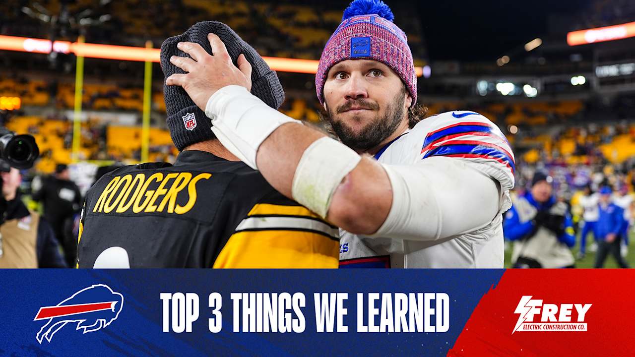 Top 3 things we learned from Bills vs. Steelers | Week 13