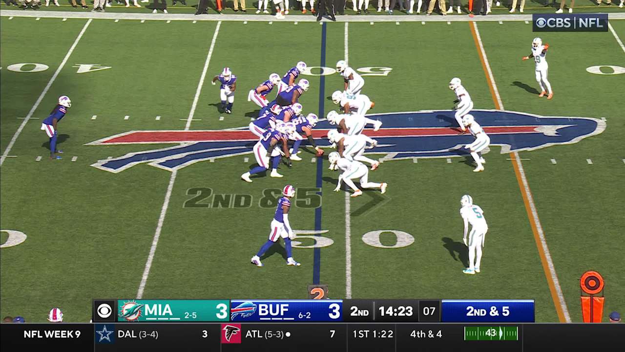 Josh Allen delivers a sideline strike to Kincaid while on the run ...