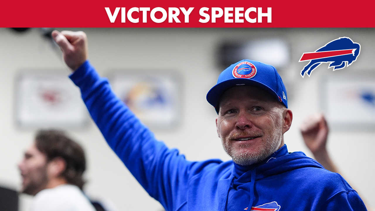 Sean McDermott's Victory Speech Vs. Seattle Seahawks! | Buffalo Bills