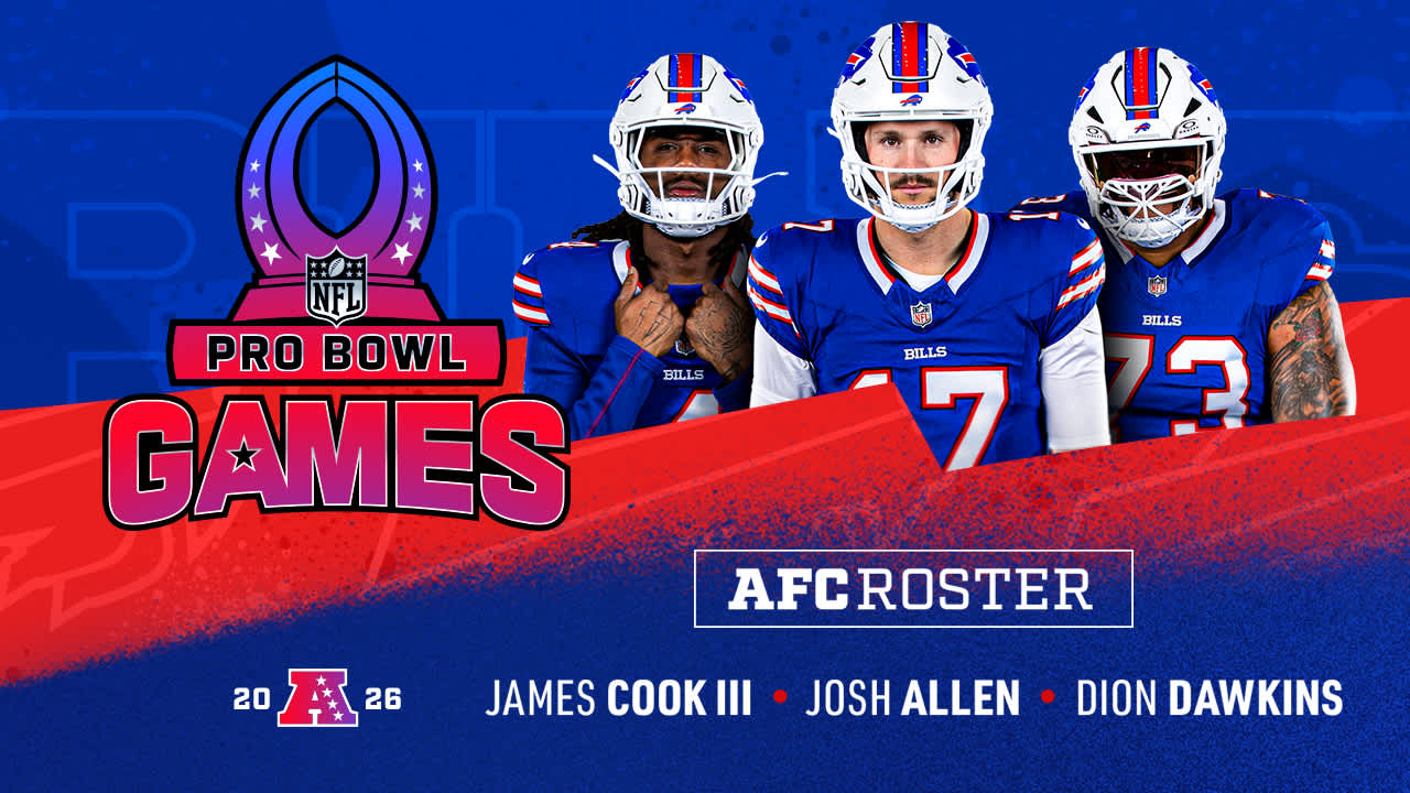 Bills QB Josh Allen, RB James Cook and LT Dion Dawkins named to 2026 ...