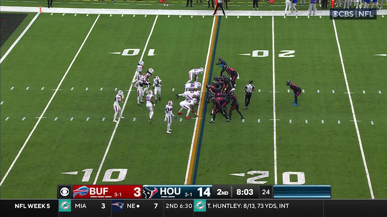 Terrel Bernard stonewalls Ogunbowale on a 4th-down run play | Bills at ...